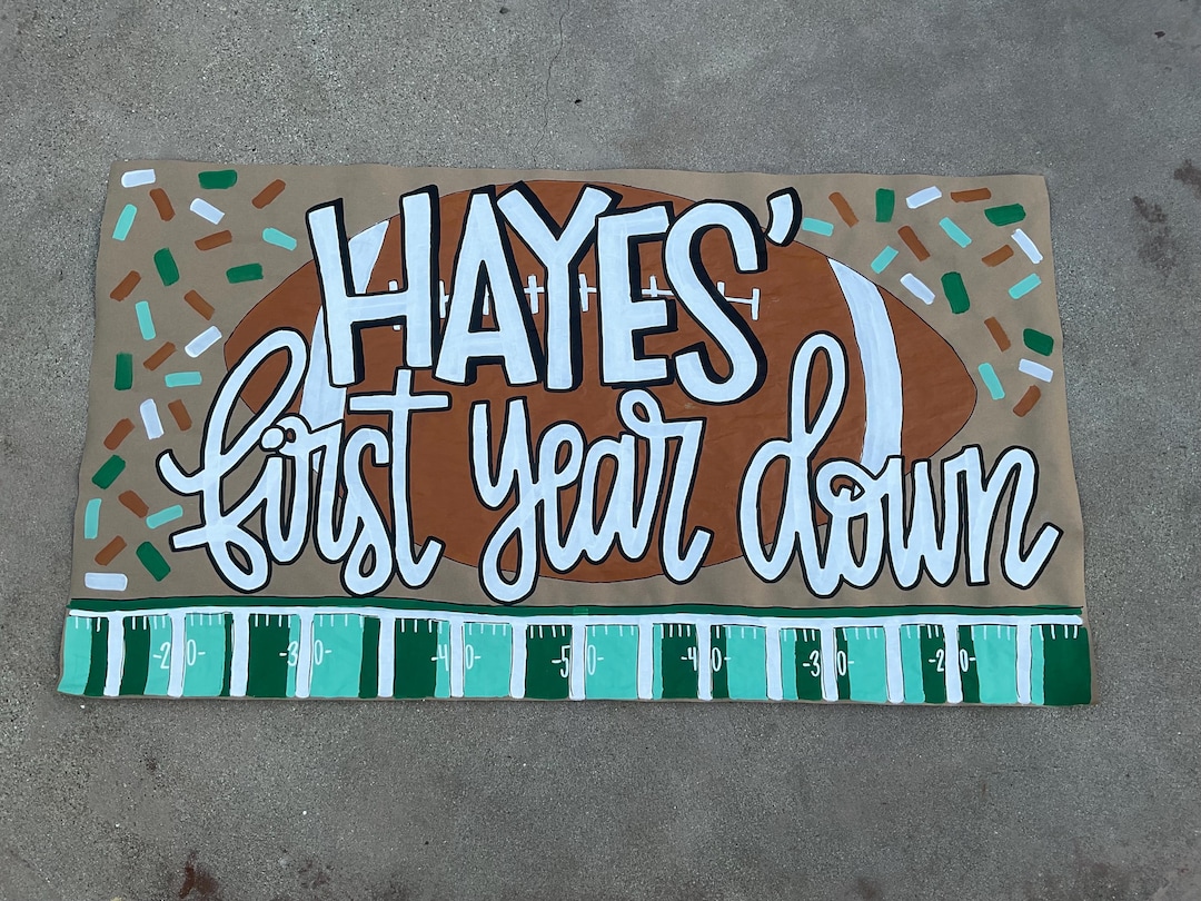 Personalized Hand Painted Happy Birthday Banner Kraft Paper Banner ...