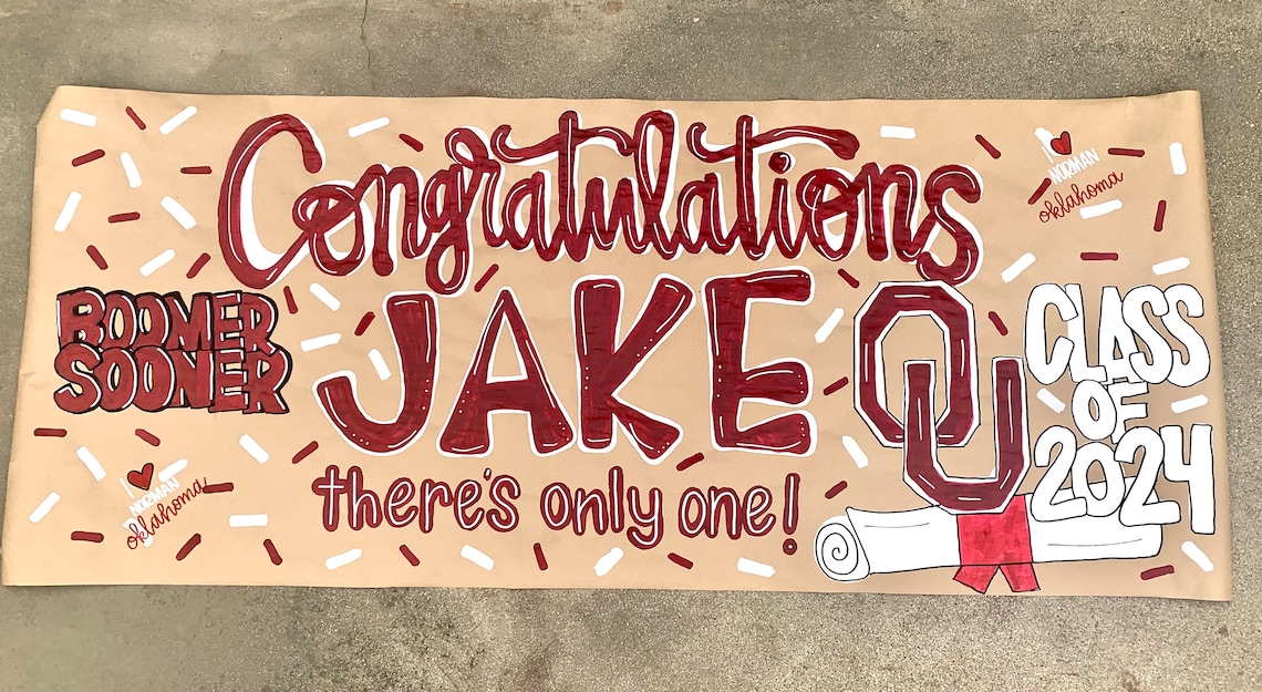 Butcher Sign Kraft Paper Banner Custom Hand Painted Party Banner ...