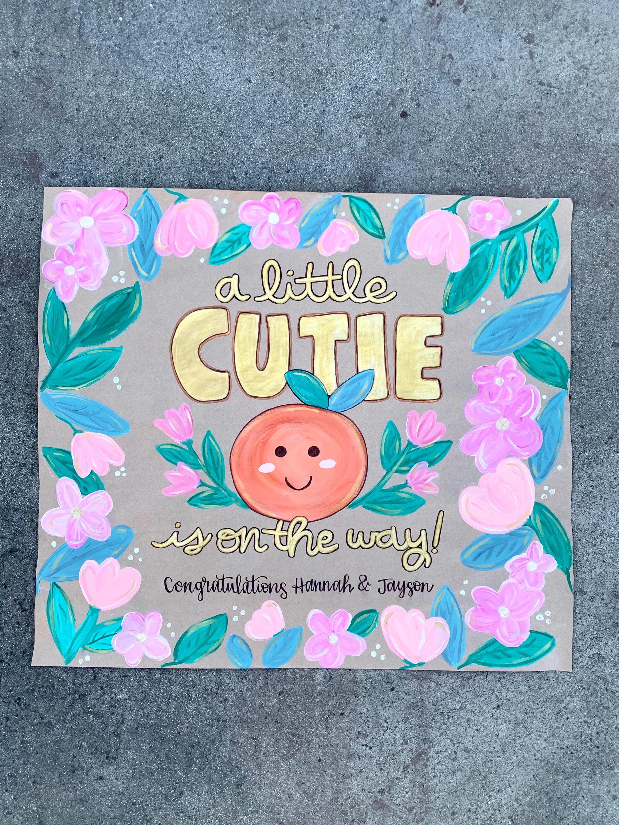 Butcher Sign Kraft Paper Baby Shower Banner Bachelorette Party Banner ...