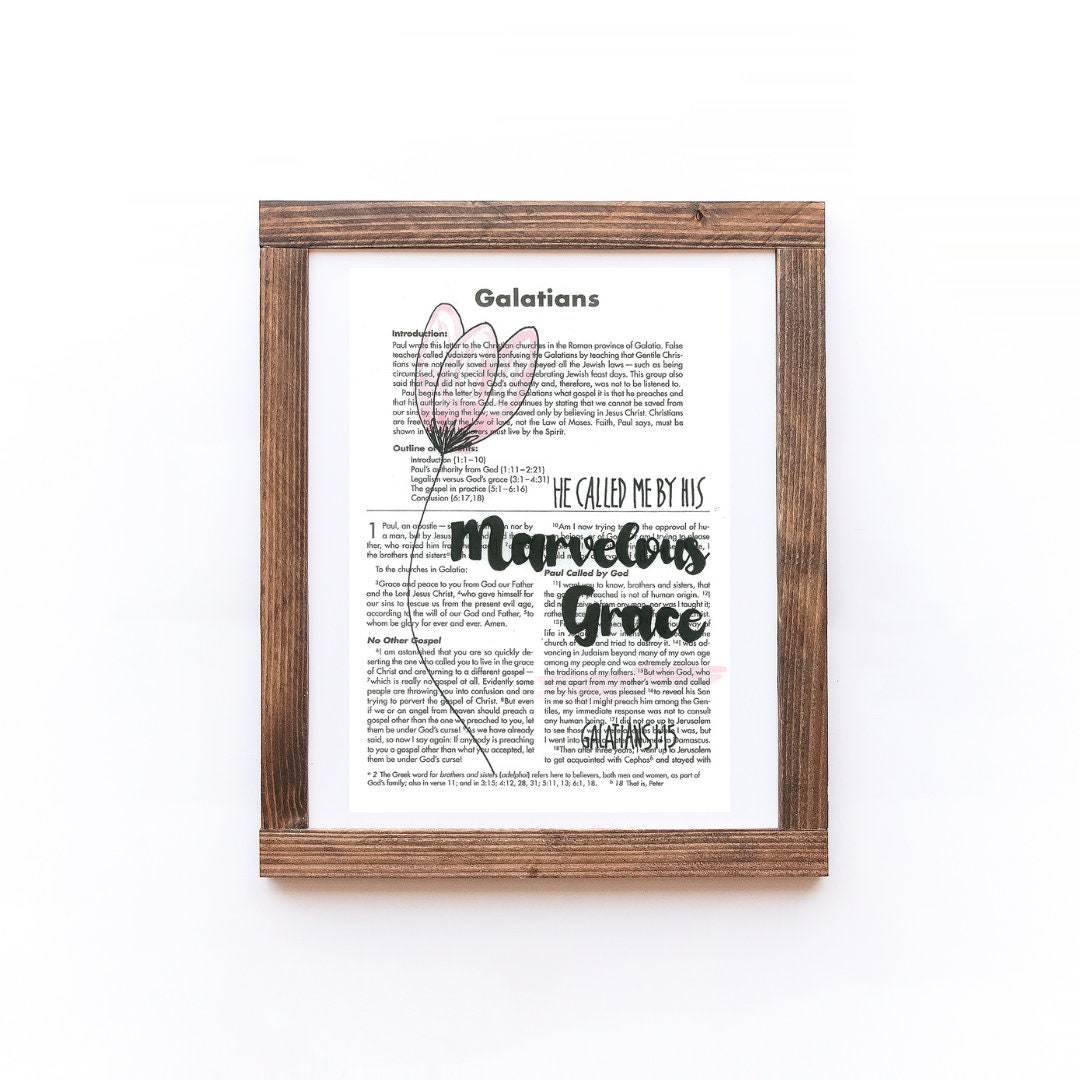 Galatians 1:15 Bible Verse Art | Christian Wall Decor (digital Download ...