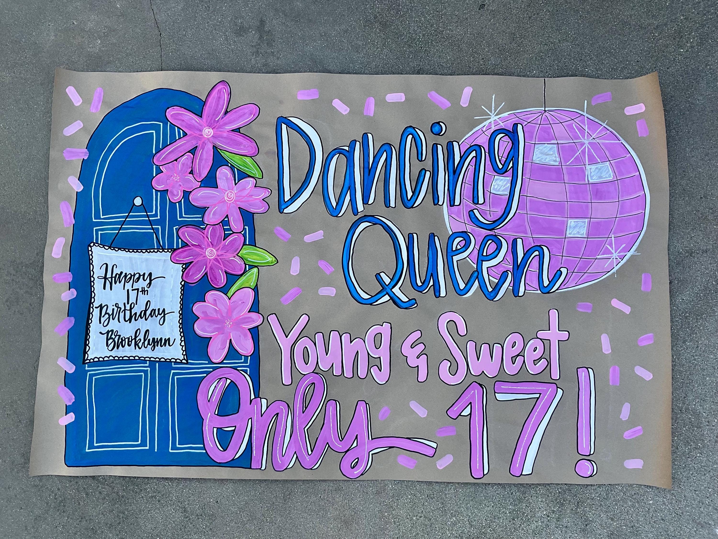 Personalized Hand Painted Party Banner: Custom Celebration Decor - Etsy