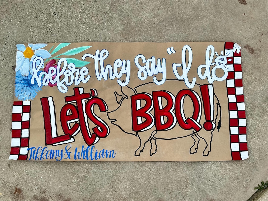 Personalized Hand Painted Party Banner: Custom Celebration Decor - Etsy