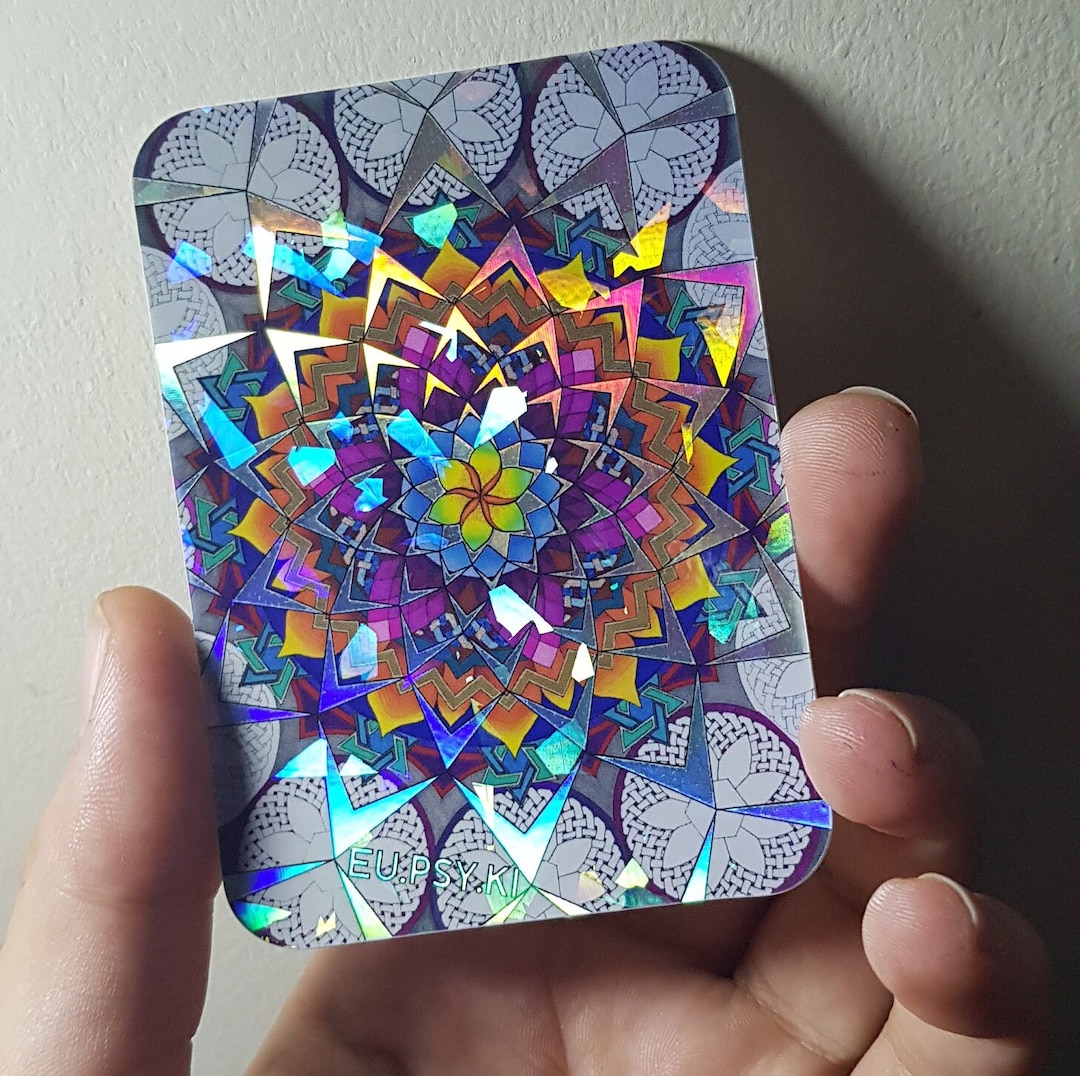 Sacred Geometry Holographic Vinyl Sticker - Etsy