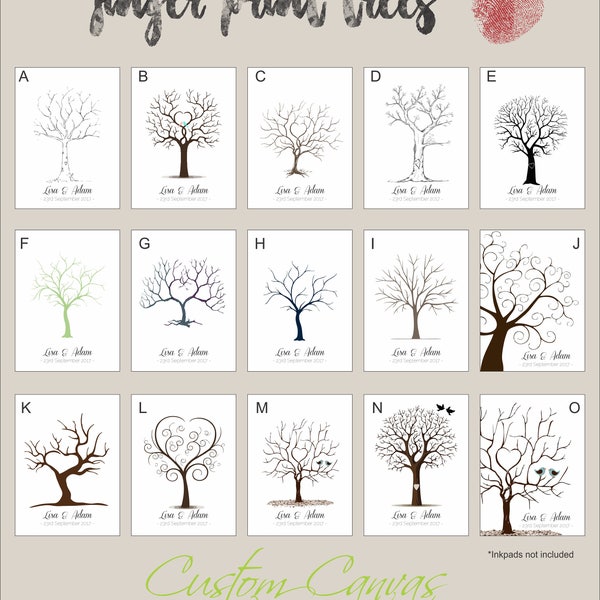 Finger Print Tree - Etsy