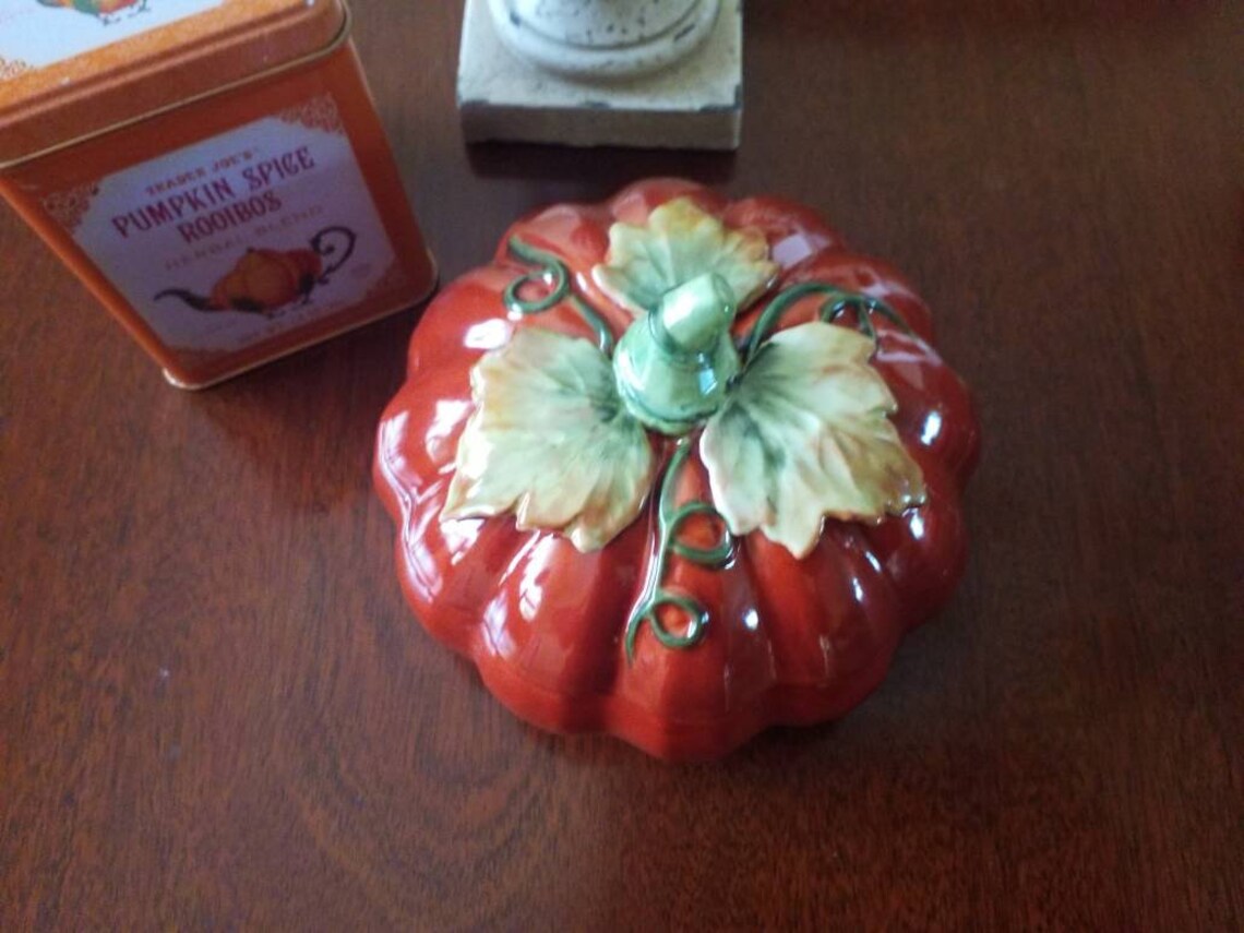 Pumpkin Candy Dish Hand Painted Pumpkin Shaped Candy Dish - Etsy