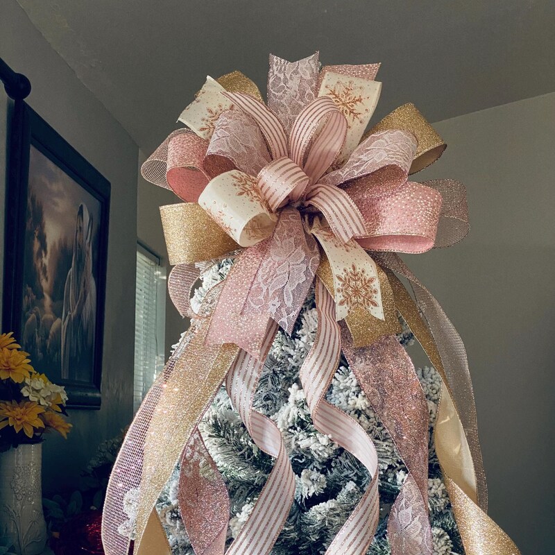 Tree Topper Bow - Etsy