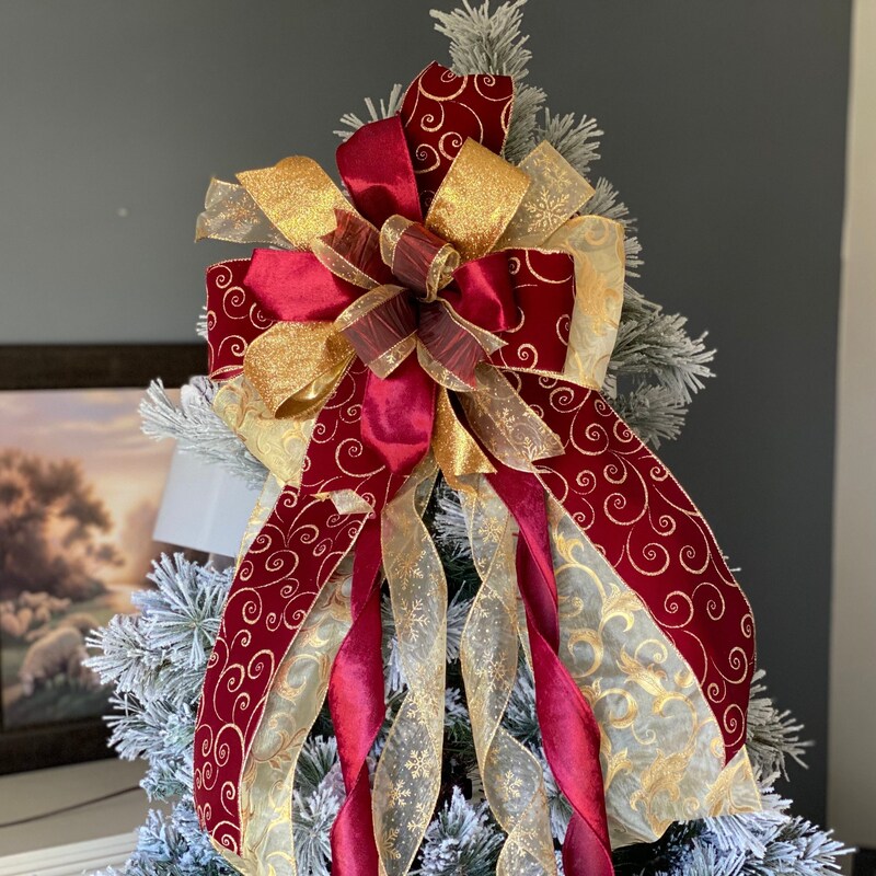 Christmas Tree Bows - Etsy