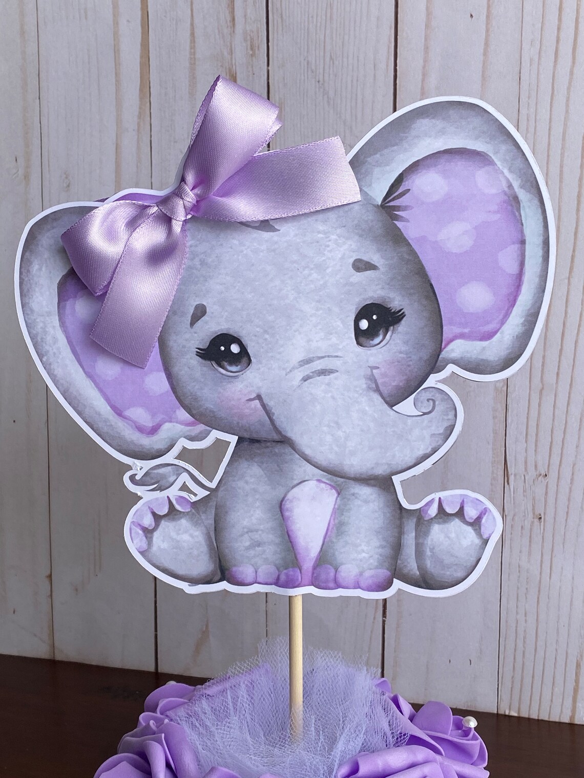 Purple Elephant Baby Shower Centerpiece: Lavender Party Decor - Etsy