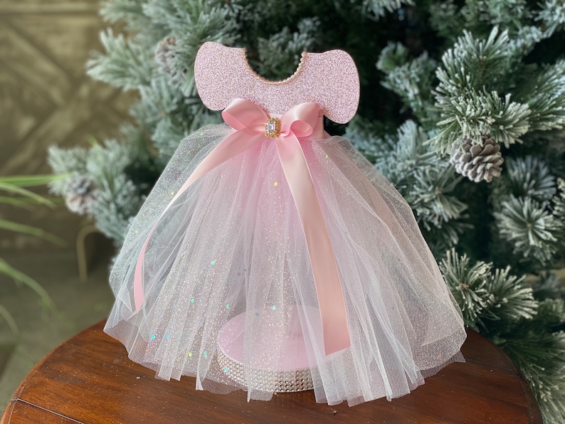 Pink Tutu Dress Centerpiece: Luxury Baby Shower Decor - Etsy