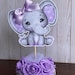 Purple Elephant Baby Shower Centerpiece: Lavender Party Decor - Etsy