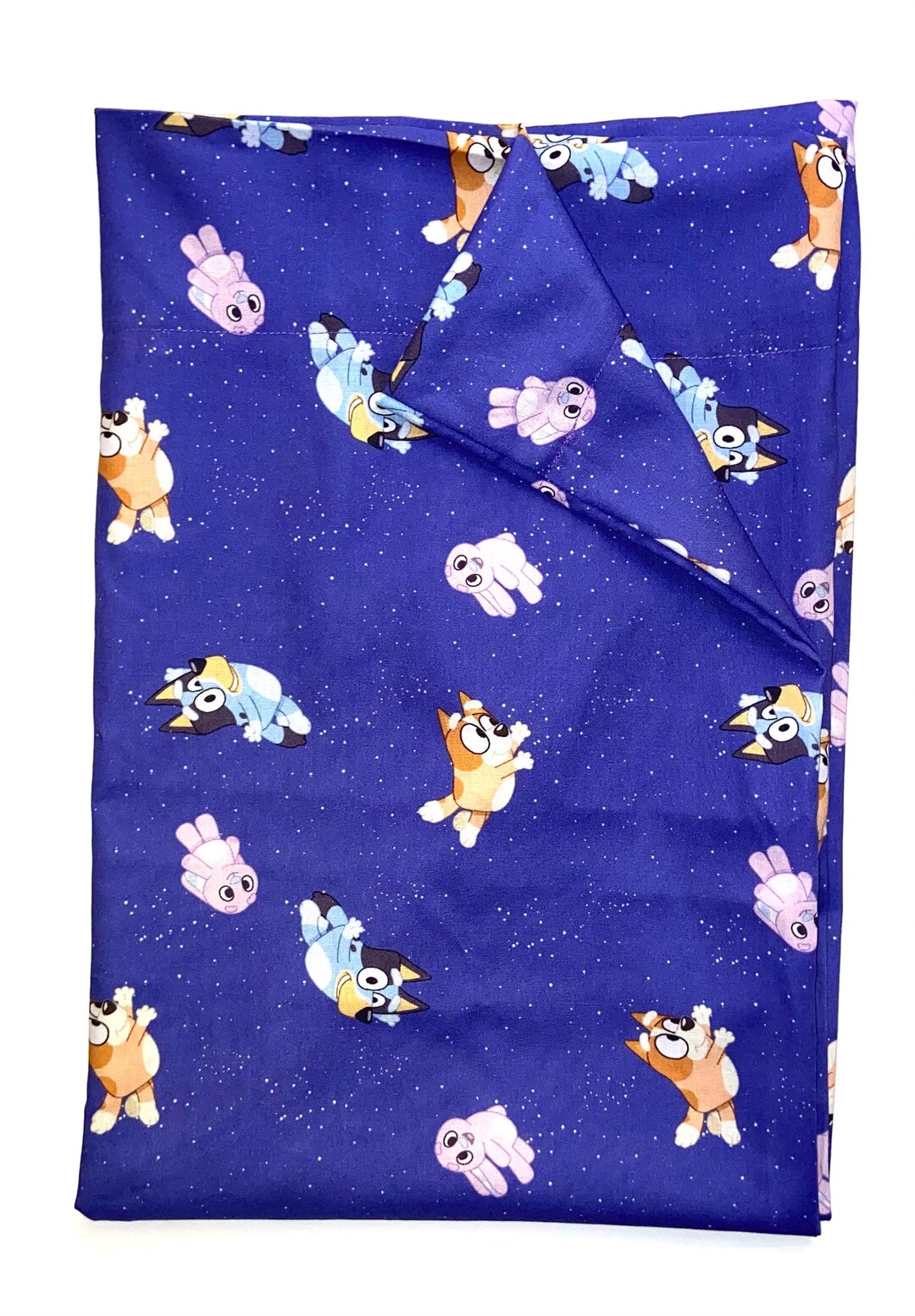 Good Night Bluey Purple Pillow Case Standard Cotton Handmade New - Etsy