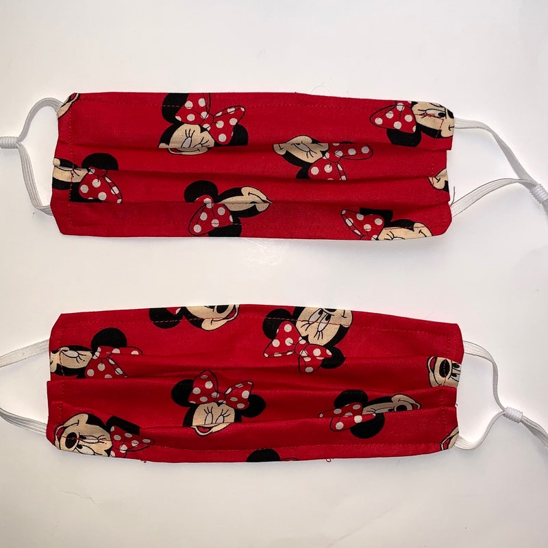 Minnie Mouse Face Mask - Etsy