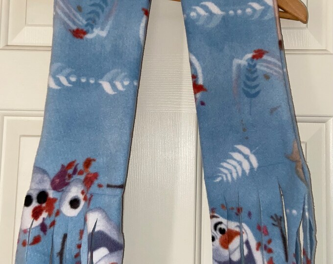 Disney Frozen Olaf Anna Elsa Child Soft Fleece SCARF New - Etsy