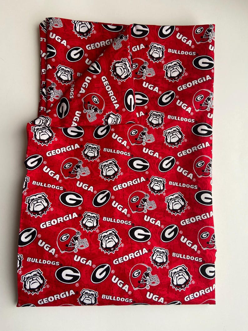 Georgia Bulldogs Logo Standard / Queen Size Cotton Pillow Case Handmade ...