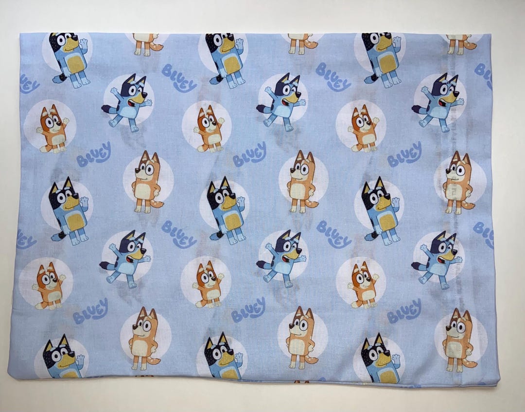 BLUEY Blue Cotton Toddler Size Pillow Case - Etsy