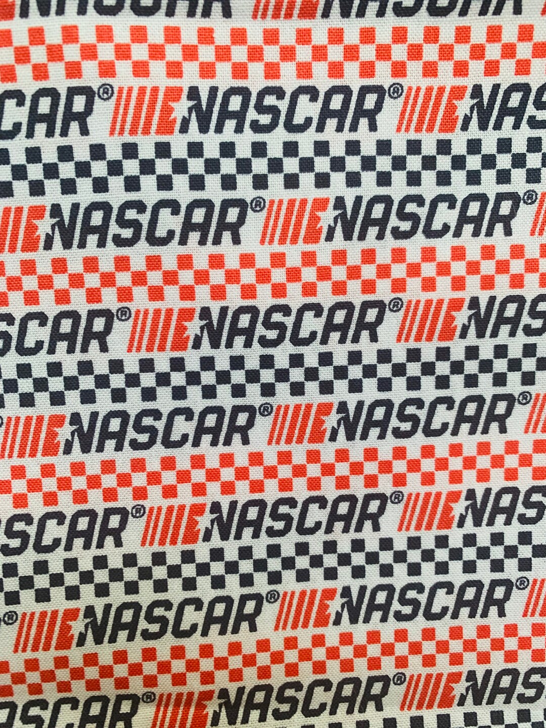 NASCAR Racing Logo COTTON Fabric 1 Yard New - Etsy