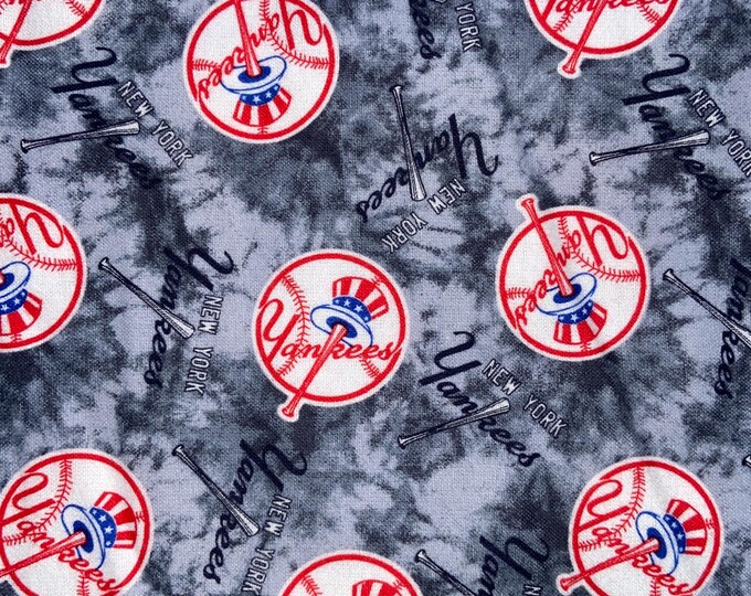 New York Yankees Baseball Logo NFL Flannel Fabric 1 + Yard New - Etsy