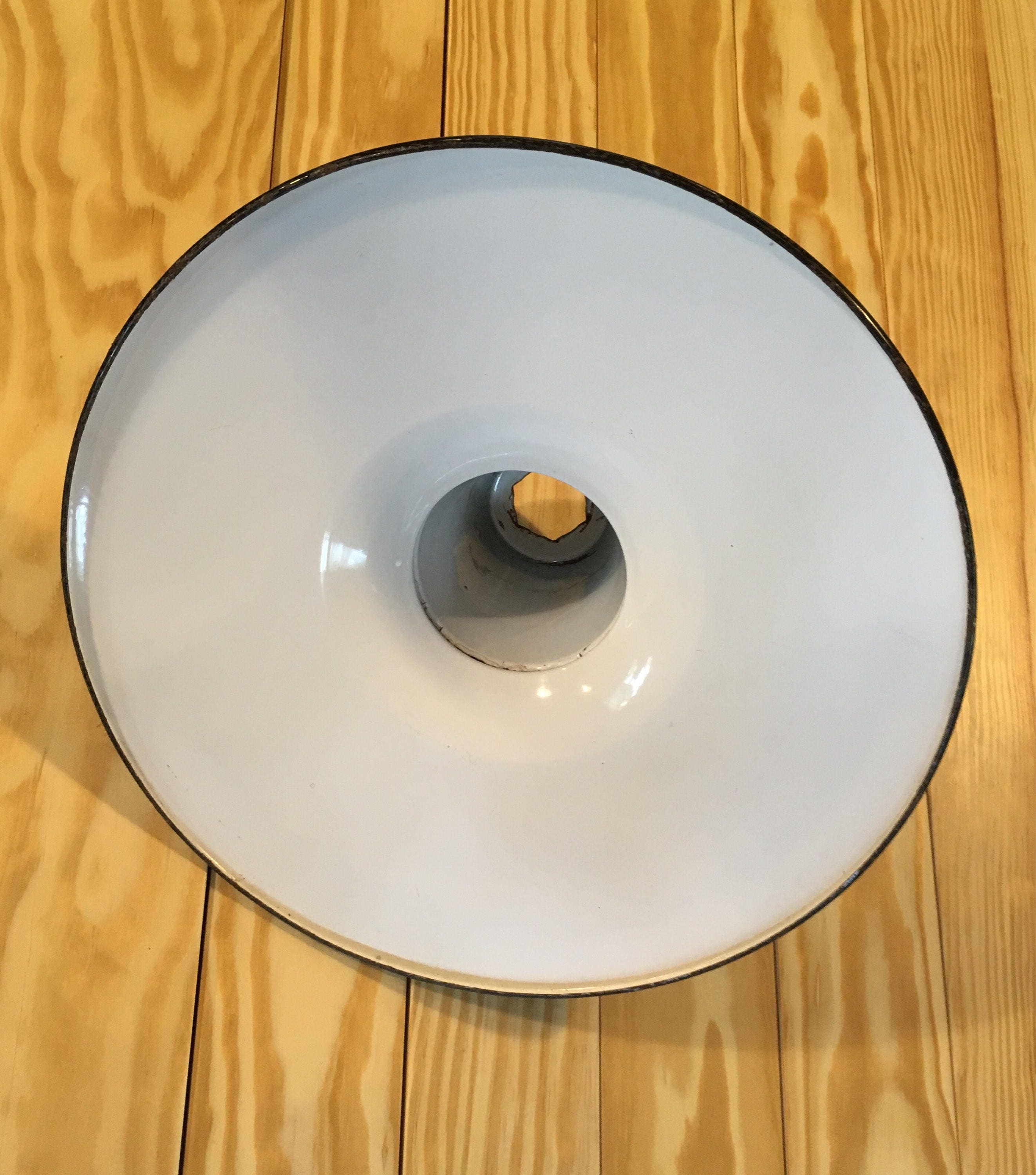 Vintage Goodrich Shallow Pendant Light Fixture - Etsy