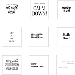 RHONY Gallery Wall, 9 PRINTS, Funny RHONY Quotes - Etsy