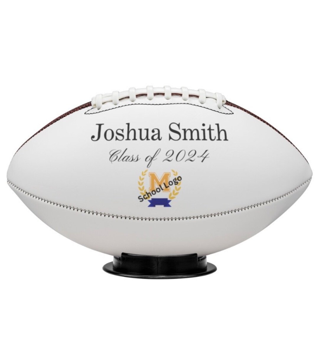 Personalized Football Gift for Graduation Display Senior Football Gift ...