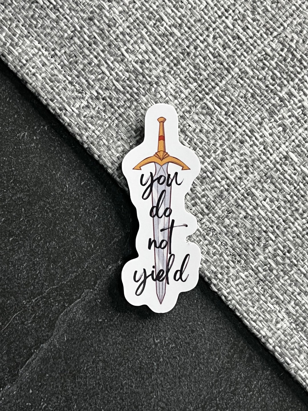 Throne of Glass - You Do Not Yield Sticker - Etsy