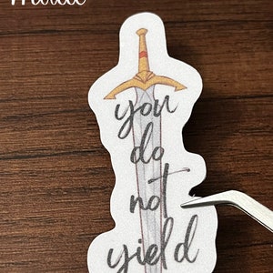 Throne of Glass - You Do Not Yield Sticker - Etsy