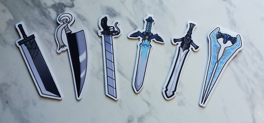 Collectible Handmade Magnetic Sword Bookmarks - Anime and Gaming ...
