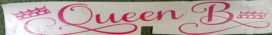 Queen B Car Window Decal, Window Sticker, Front Window Decal, Rear ...