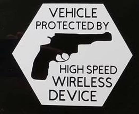 Home & Garden Car Window Vinyl Sticker Decal 2nd Amendment Hand Gun ...