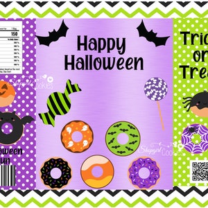 Halloween Chip Bag, Treat Bags, Candy Bags, Chip Bags, Party Chip Bag ...