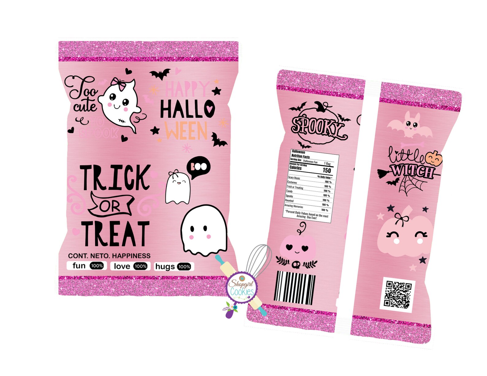 Halloween Chip Bag Treat Bags Candy Bags Chip Bags Party - Etsy