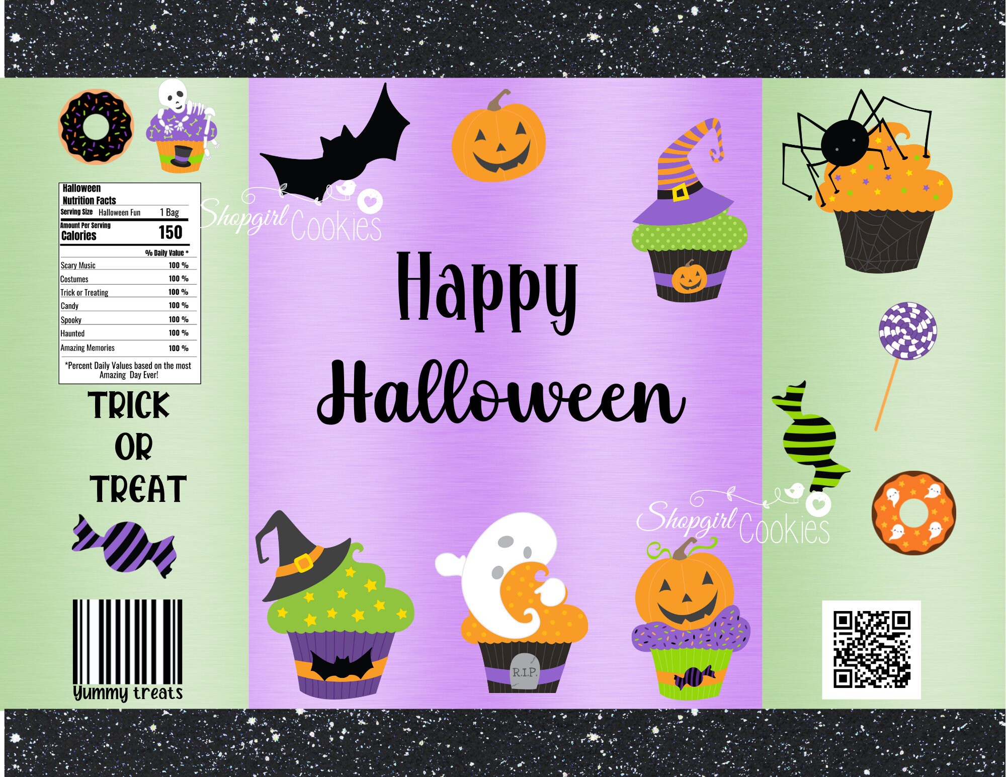 Halloween Chip Bag Treat Bags Candy Bags Chip Bags Party - Etsy