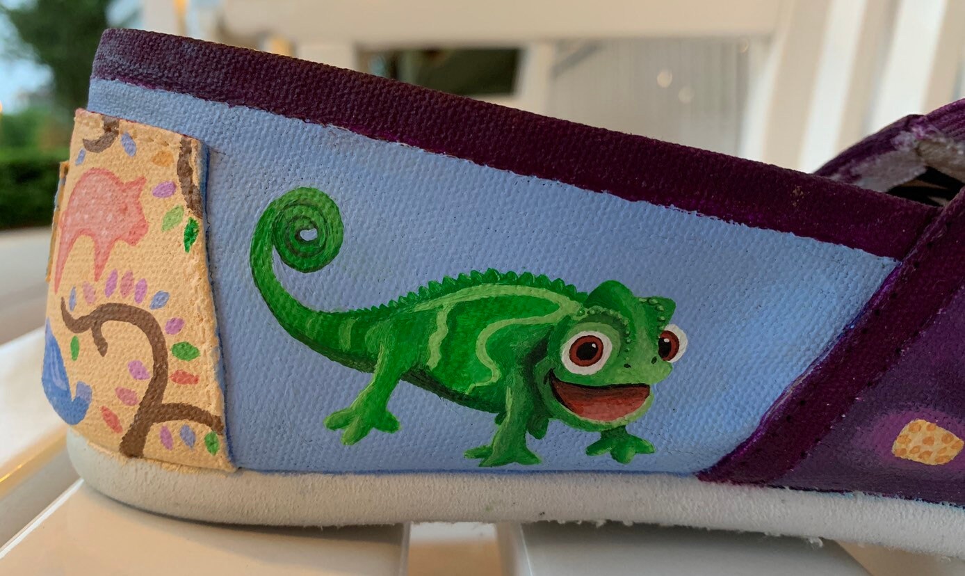 Tangled Theme Hand Painted TOMS Shoes - Etsy