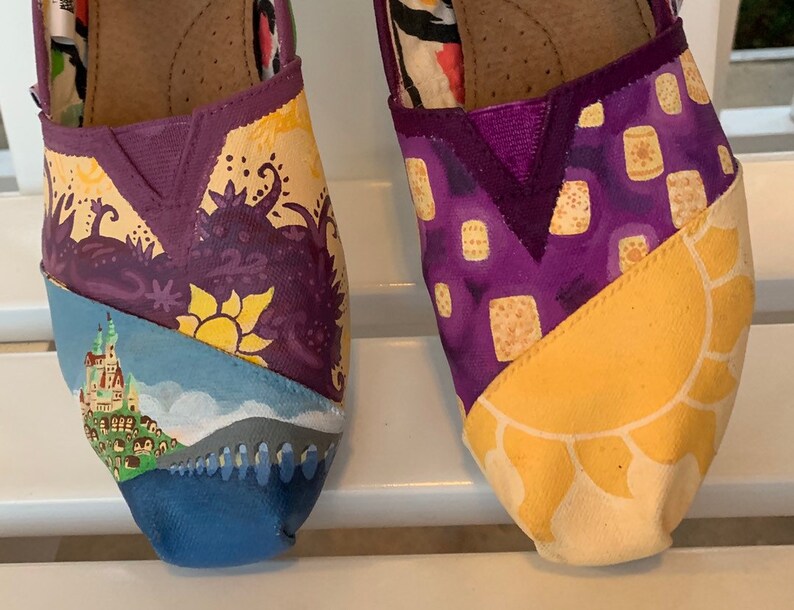 Tangled Theme Hand Painted TOMS Shoes - Etsy