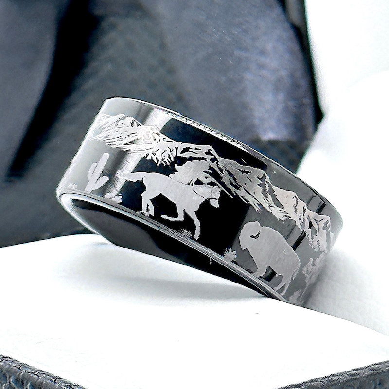Western Wedding Rings - Etsy