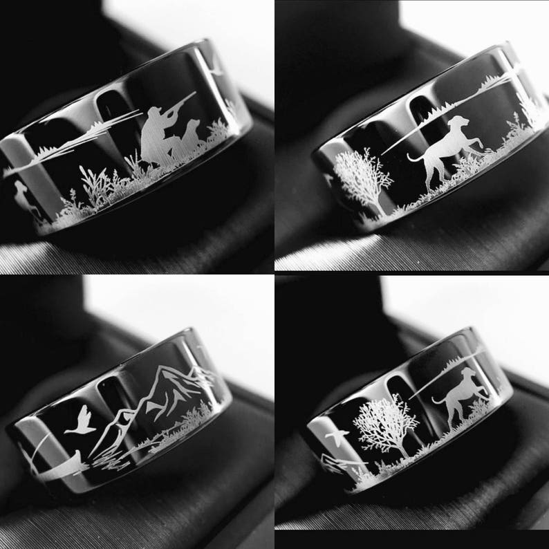 Duck Hunting Ring Fisherman Ring Duck Band Wedding Ring - Etsy