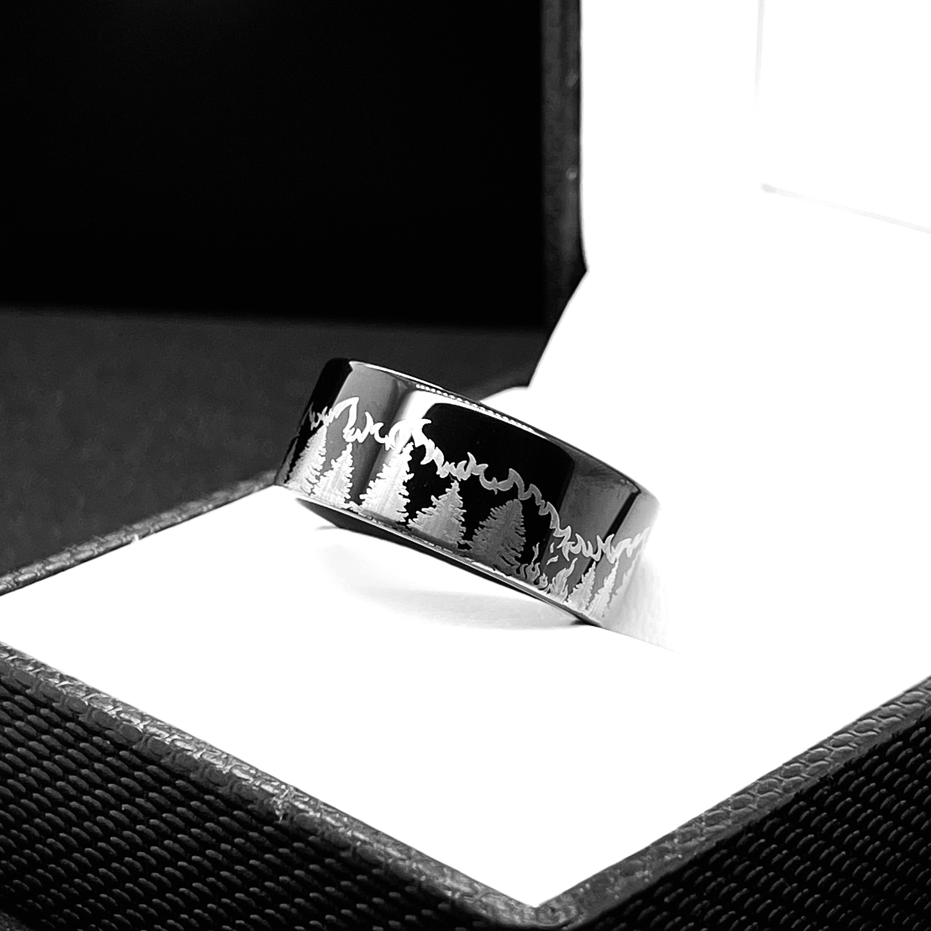 Firefighter Ring Fireman Ring Men's Wedding Band Fir | Etsy