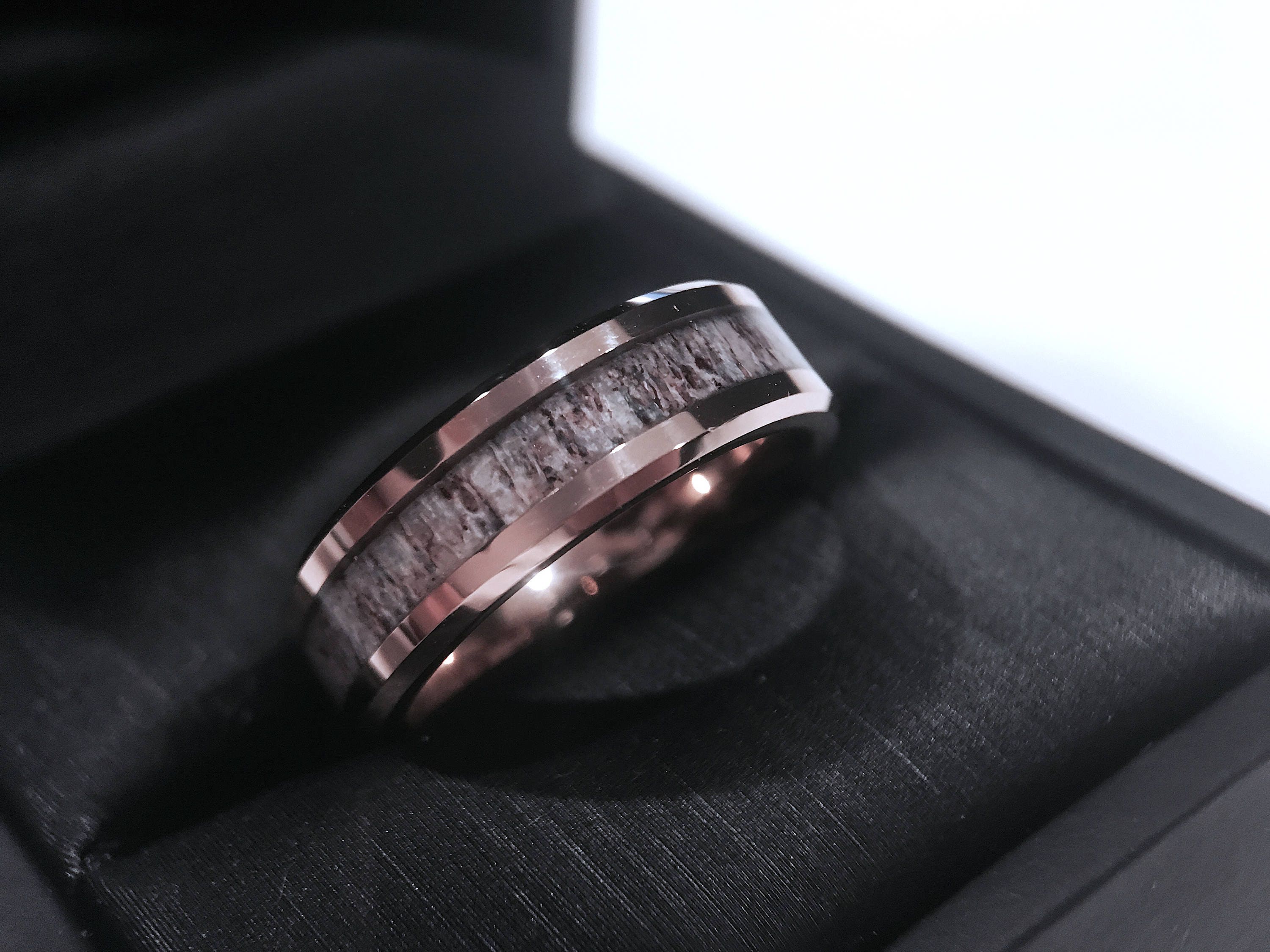 Dear Antler Ring Wedding Ring Deer Antler Wedding Band | Etsy