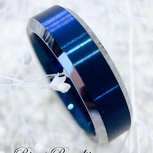 Blue Wedding Bands Mens Blue Rings Mens Engagement Rings - Etsy