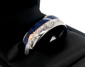 Blue Inlay Ring - Etsy
