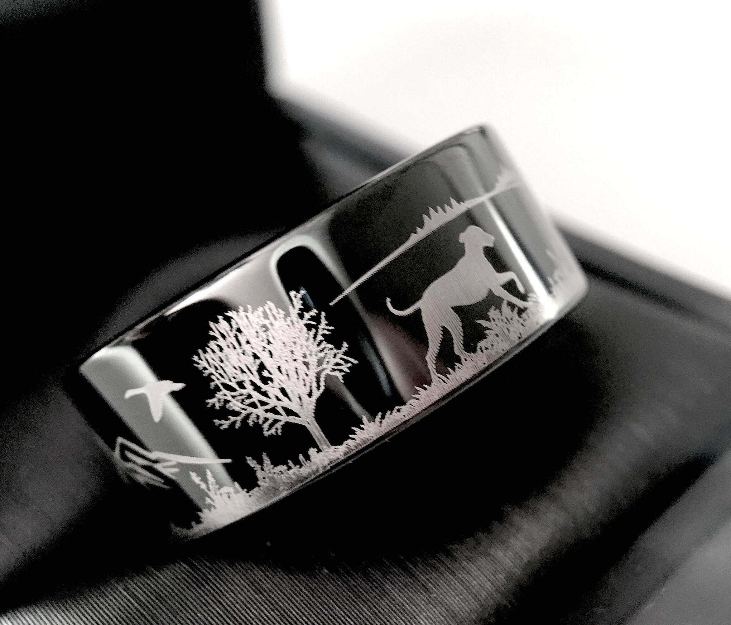 Duck Hunting Ring Fisherman Ring Duck Band Wedding Ring - Etsy