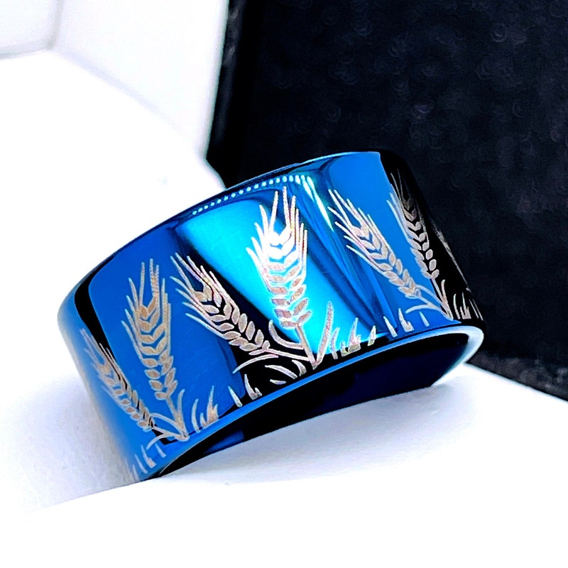 Wheat Wedding Band - Etsy