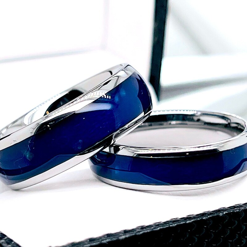 Blue Wedding Ring - Etsy