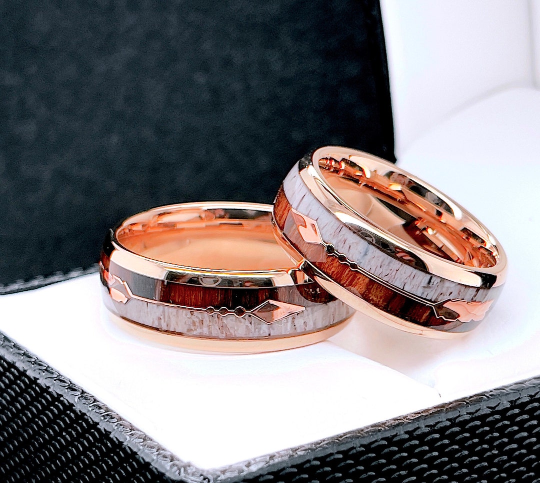 Matching Rings Set, Couples Ring, His Ring, Mens Wedding Band, Women ...