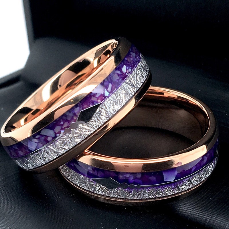 Purple Wedding Band - Etsy