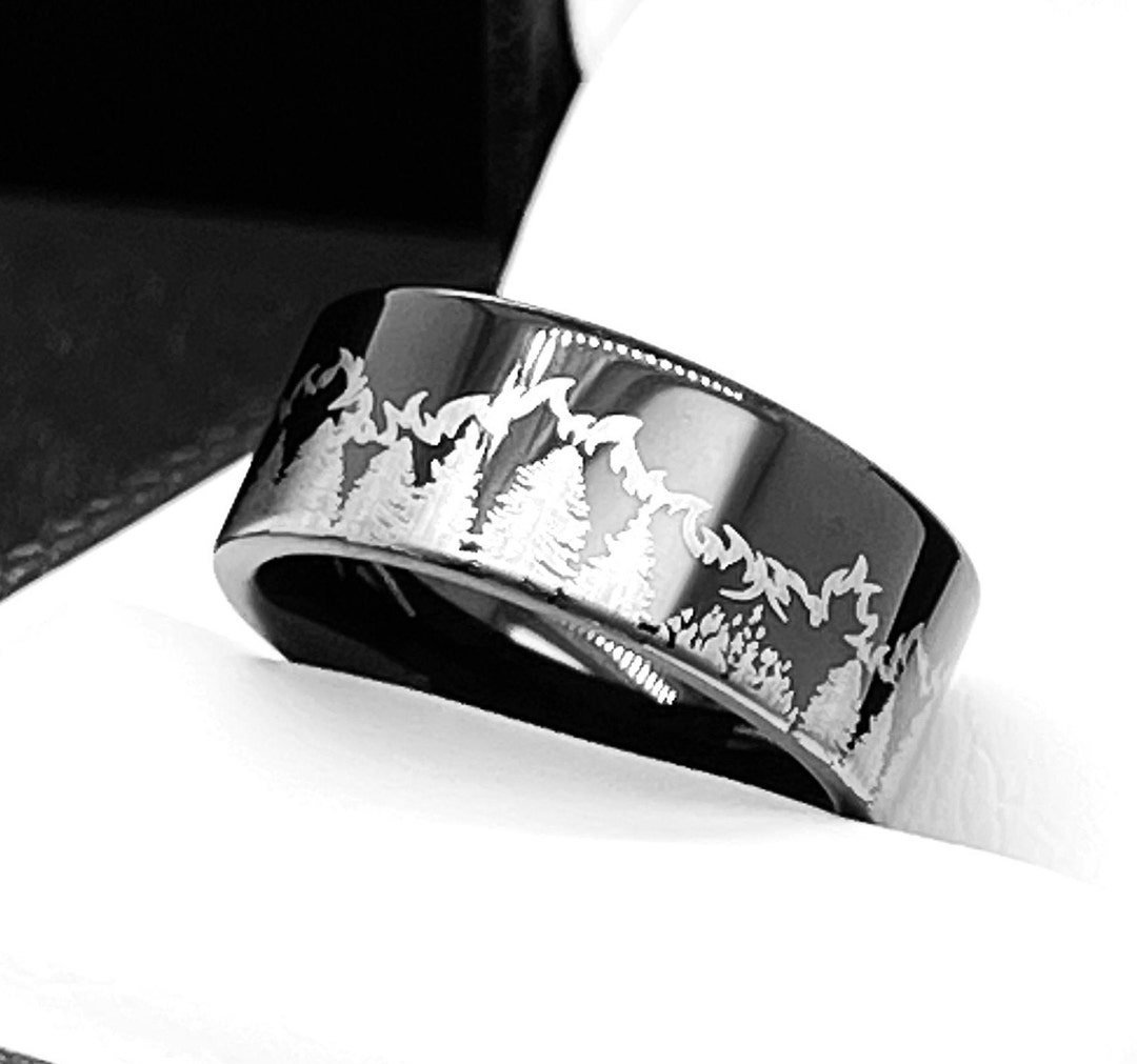 Firefighter Ring Fireman Ring Men's Wedding Band Fir - Etsy