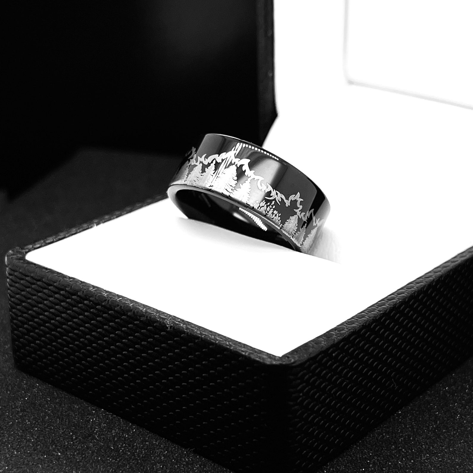 Firefighter Ring Fireman Ring Men's Wedding Band Fir - Etsy