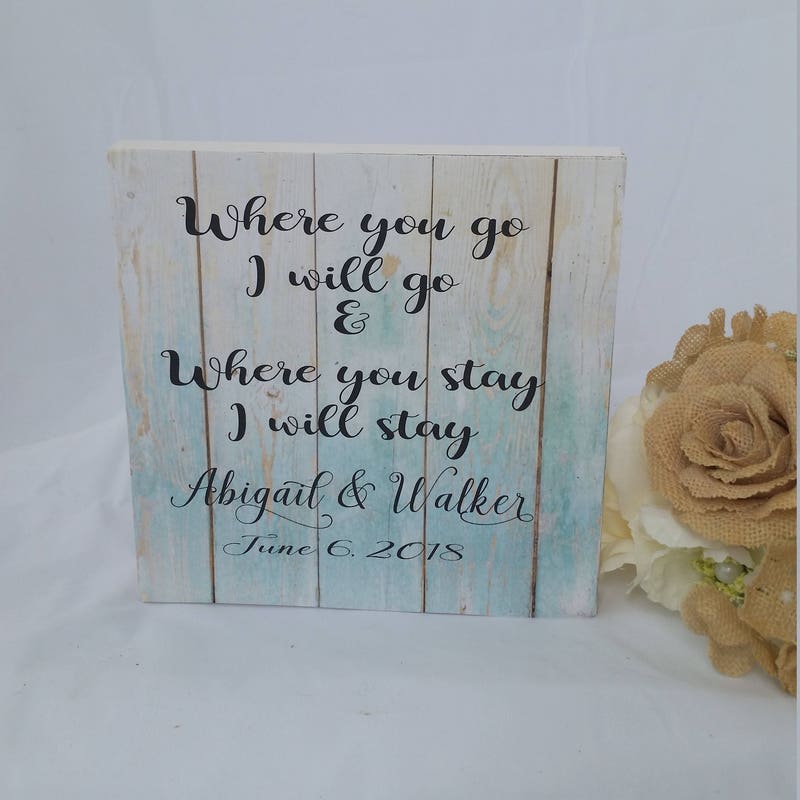 Where You Go I Will - Etsy