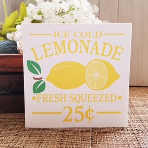 Lemon Decor, Lemon Sign, Kitchen Decor, Kitchen Sign, Lemonade Sign ...