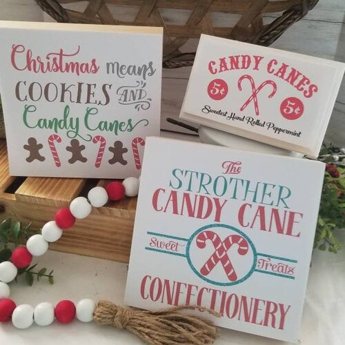 Christmas Coffee Bar Decor Farmhouse Christmas Sign Tiered - Etsy